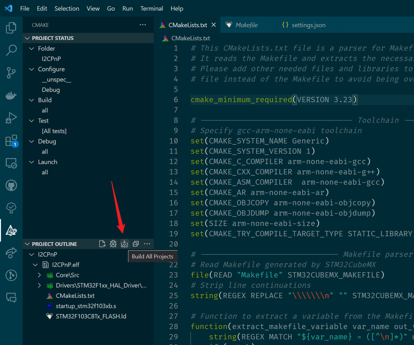 在 VSCode 上使用 CMake 开发 STM32CubeMX 项目 - duanyll