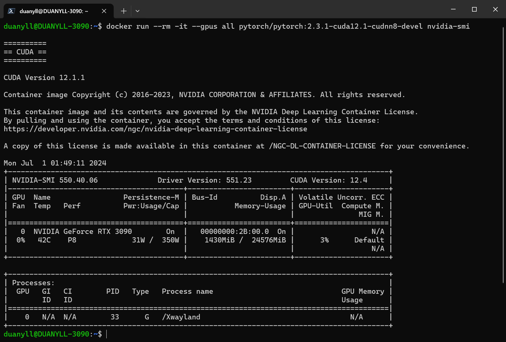 基于 WSL2 和 Docker 的深度学习环境指北 - duanyll